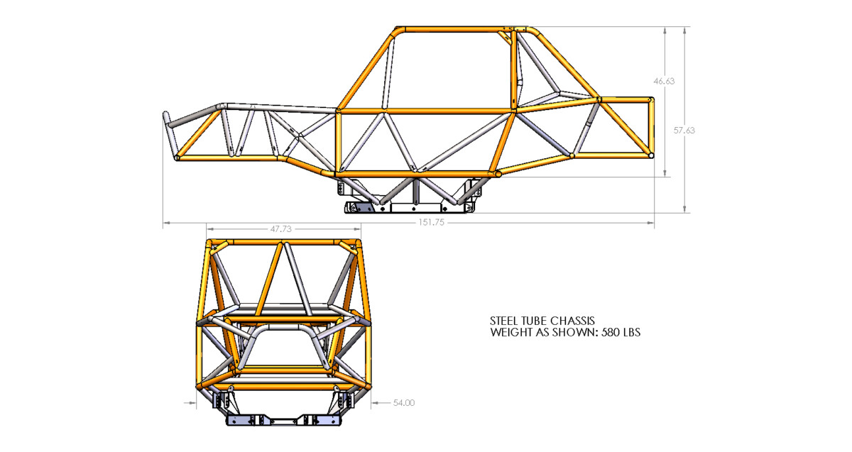 IBEX 2 Seat Chassis Kit – Goat Built